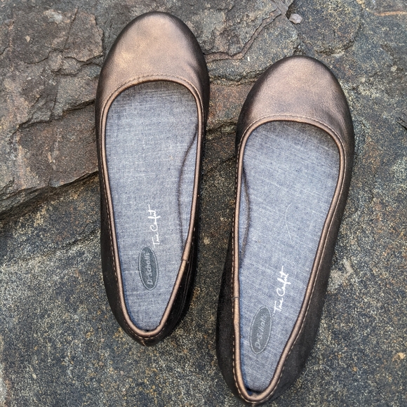 Dr. Scholl's | Shoes | Bronze Colored Ballet Flats | Poshmark